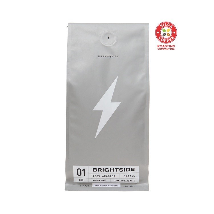 Kick-Start Spark Series Brightside Ground Coffee and Whole Beans 100% ...