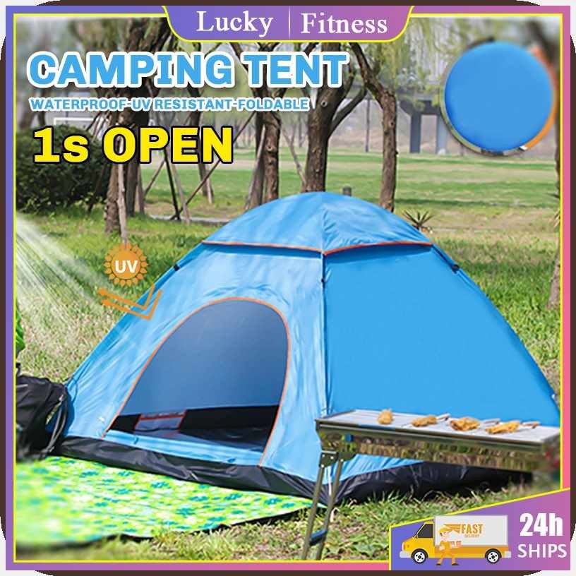 Outdoor'h&Tent>u)3-4)d>Person)p>Camping)l>Tent)l>with)p>Automatic)F ...