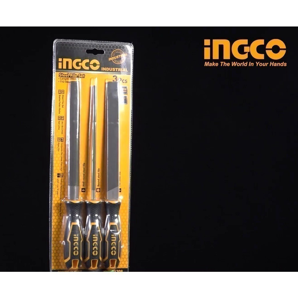 Ingco by Winland Steel File SET Kikil Hand Tool Pangkikil 200mm ...