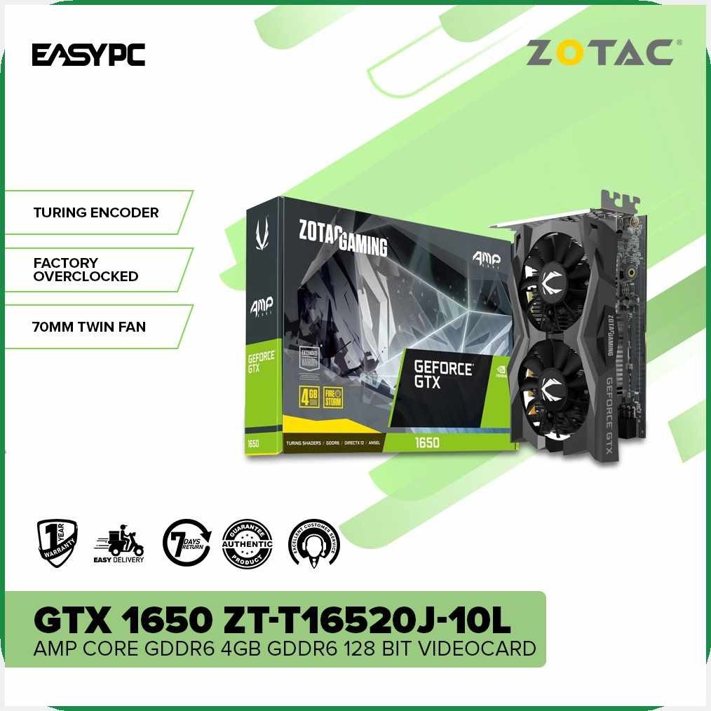 EasyPC H}1650>w}ZT-T16520J-10L>S}AMP>I}Core>cp|GDDR6 4GB GDDR6 128 bit 4K Ready G | Shopee ...