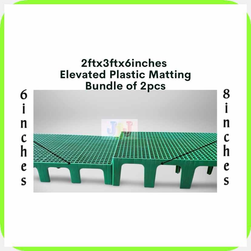 Bundle^U?of,P^2pcs>al)HDPE}Wh)Elevated}uV)Plastic}pS)Dog}jc)Matting}s ...