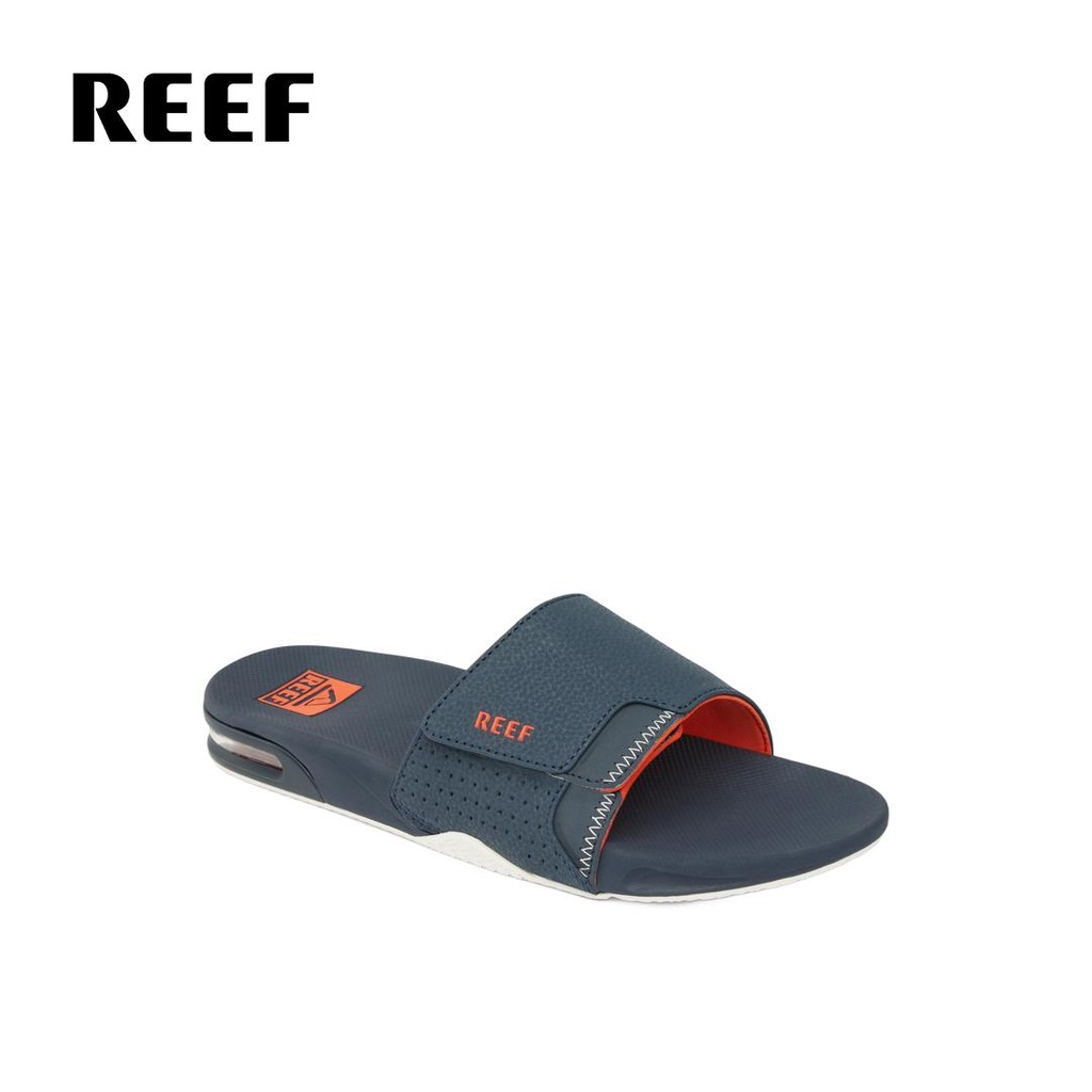Reef Fanning Slide Navy/Orange/White Mens Sandals | Shopee Philippines