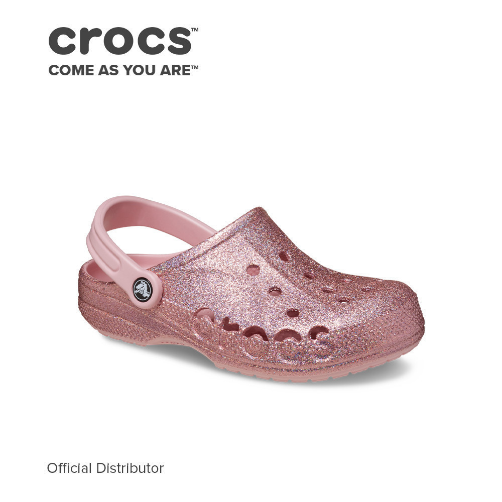 Crocs Baya Glitter Clog in Petal Pink | Shopee Philippines