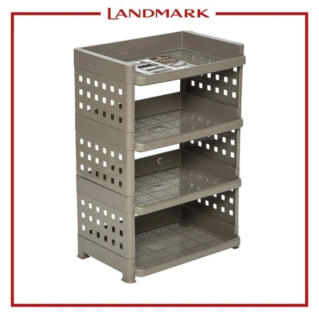 Megabox 4-Layered Utility Rack - Brown (MG-131) | Shopee Philippines