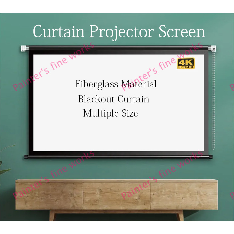 Roll-up screen projection screen home theater projector screen screen ...