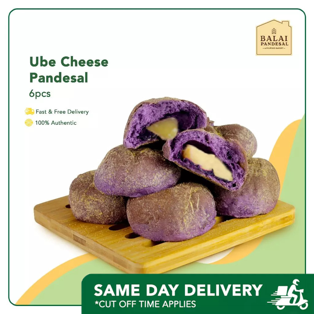 Balai Pandesal Ube Cheese Pandesal 6pcs [Bakery, Fresh Bread] | Shopee ...