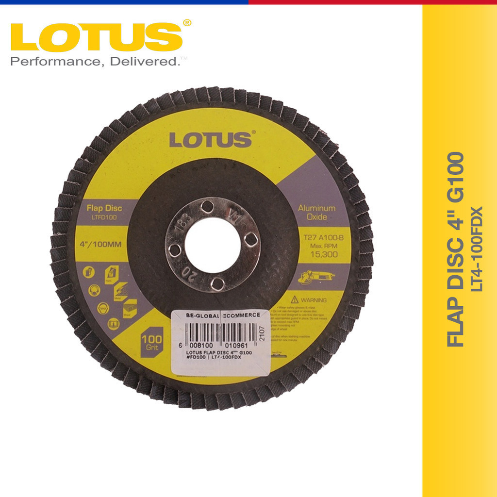 Lotus Flap Disc 4" G100 | LT4-100FDX | Shopee Philippines