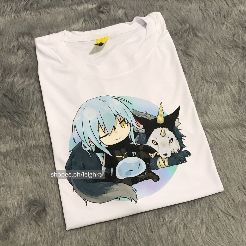 Rimuru & Ranga Chibi Anime Shirt 『Cotton Spandex』 Leighkt Collection ...