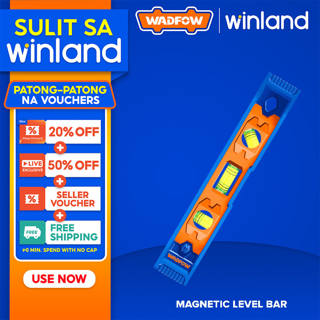 Wadfow by Winland 225 Mm Mini Spirit Level Bar With Magnet & Abs ...