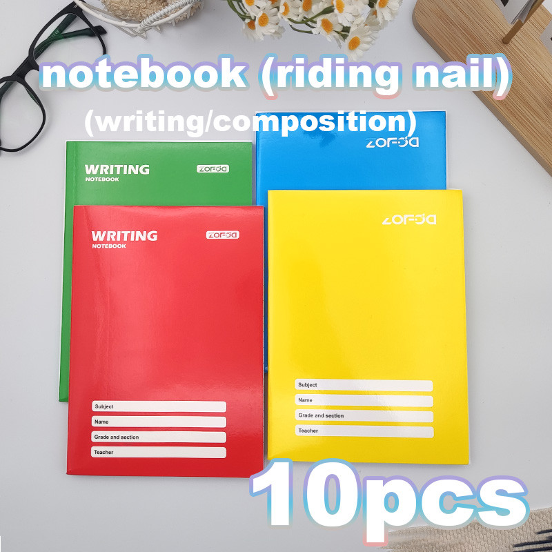10pcs 80sheets Writing Notebook Grade 1 5 Composition Notebook School Supplies Set For