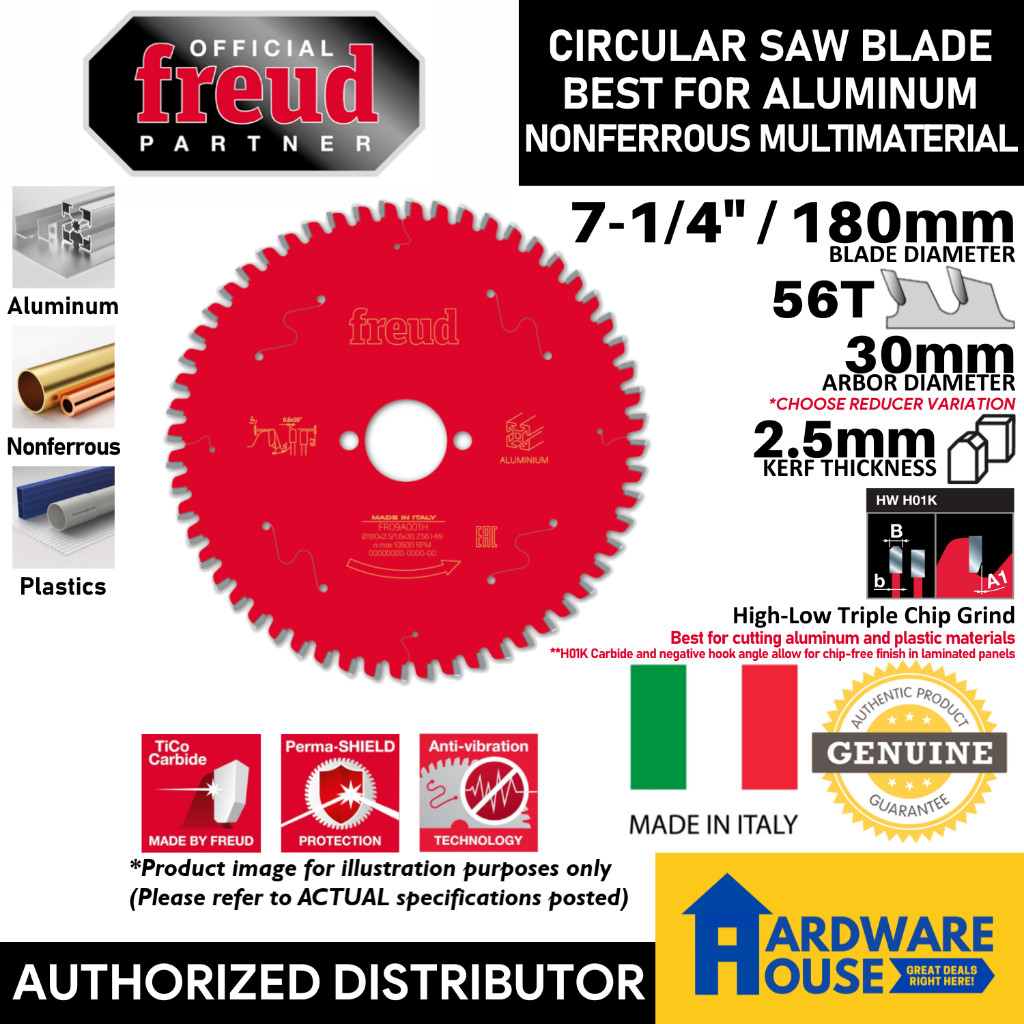 ORIGINAL FREUD 7-1/2" Best For Aluminum Carbide Saw Blade Circular ...