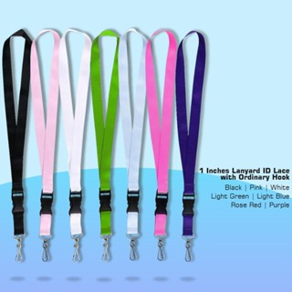 Plain 1 inch Lanyard ID Lace with Ordinary Hook | Shopee Philippines