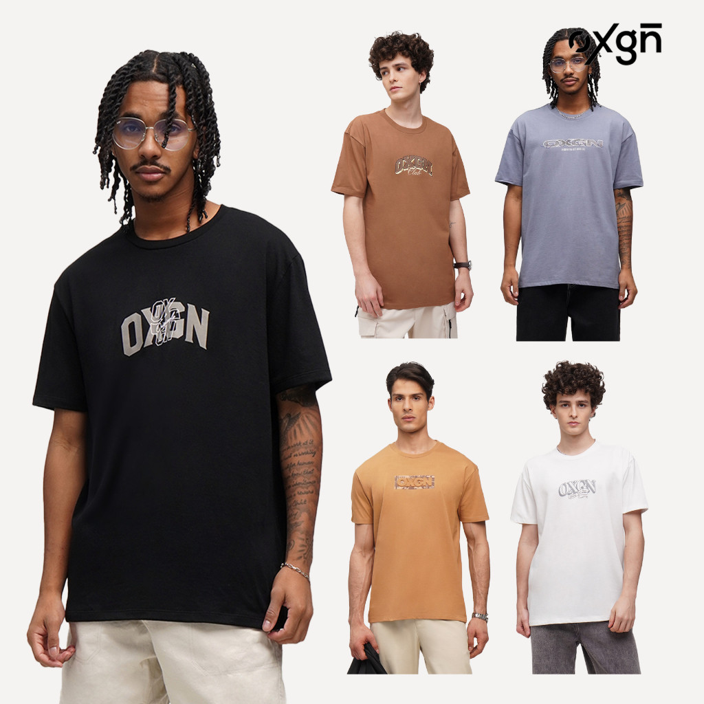 OXGN Front Logo Graphic T-Shirt Collection For Men | Shopee Philippines