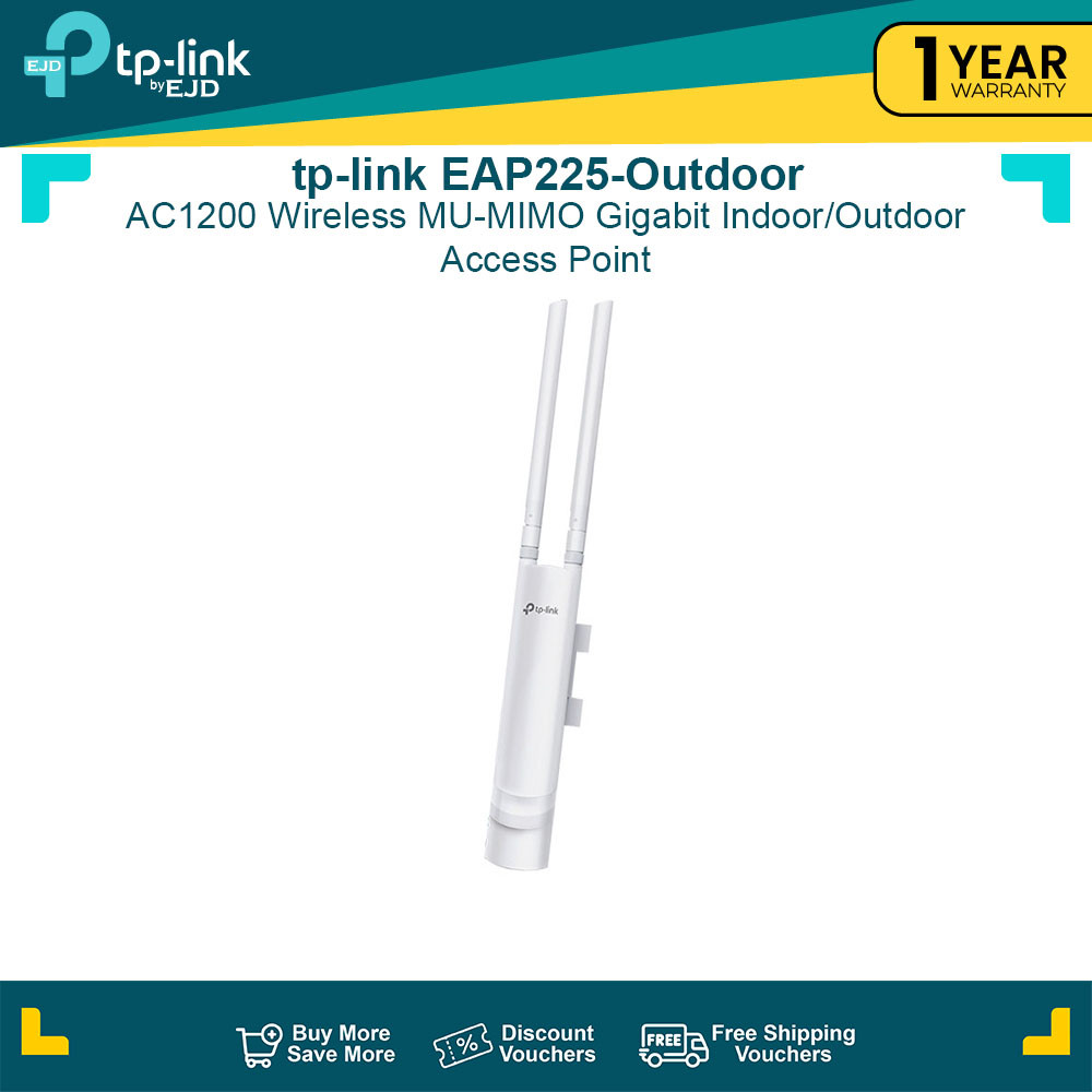 tp-link EAP225-Outdoor AC1200 Wireless MU-MIMO Gigabit Indoor/Outdoor ...
