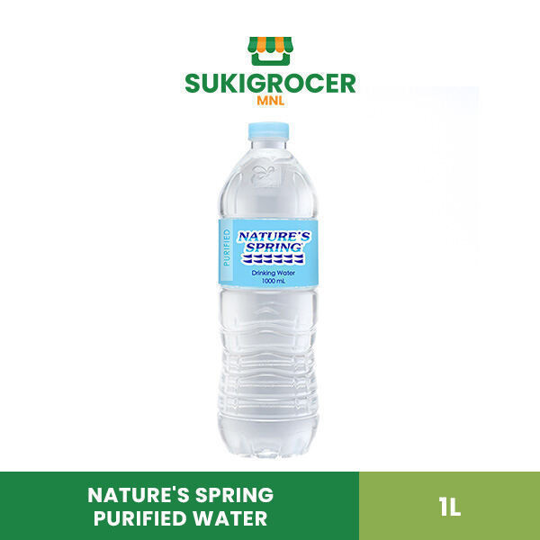 Nature's Spring Purified Water 1L | Shopee Philippines