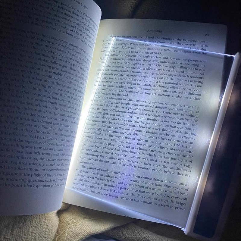 Paperback LED Panel Light Book Reading Lamp A4 lazy ultra-thin desk ...