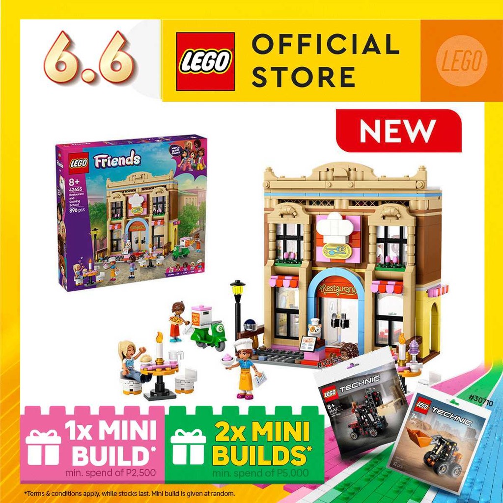 LEGO® Friends 42655 Restaurant and Cooking School, Age 8+, Building ...