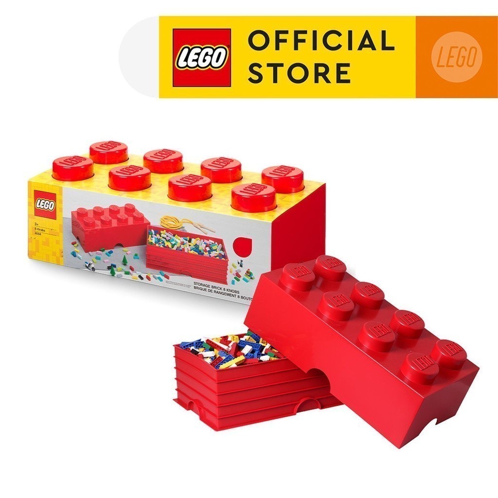 LEGO®️ Storage Brick 8 - Red | Shopee Philippines