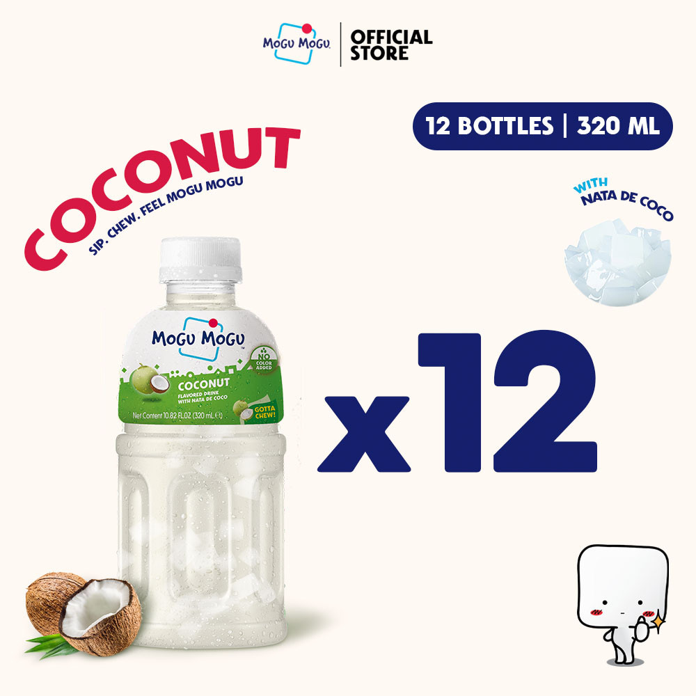 Mogu Mogu Coconut Nata de Coco Juice Drink 320ml x 12 bottles | Shopee ...