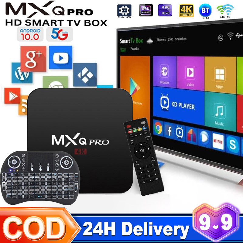 EXPOSE MXQ Pro 4K Android TV Box 5G Ultra HD 4G+32G Smart Android tv box Smart Media Player With ...