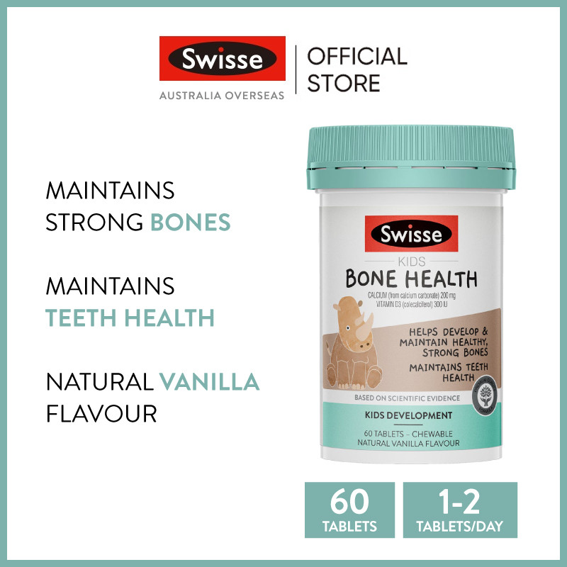 Swisse Kids Bone Health 60 Chewable Tablets (EXP:05 2026) | Shopee ...