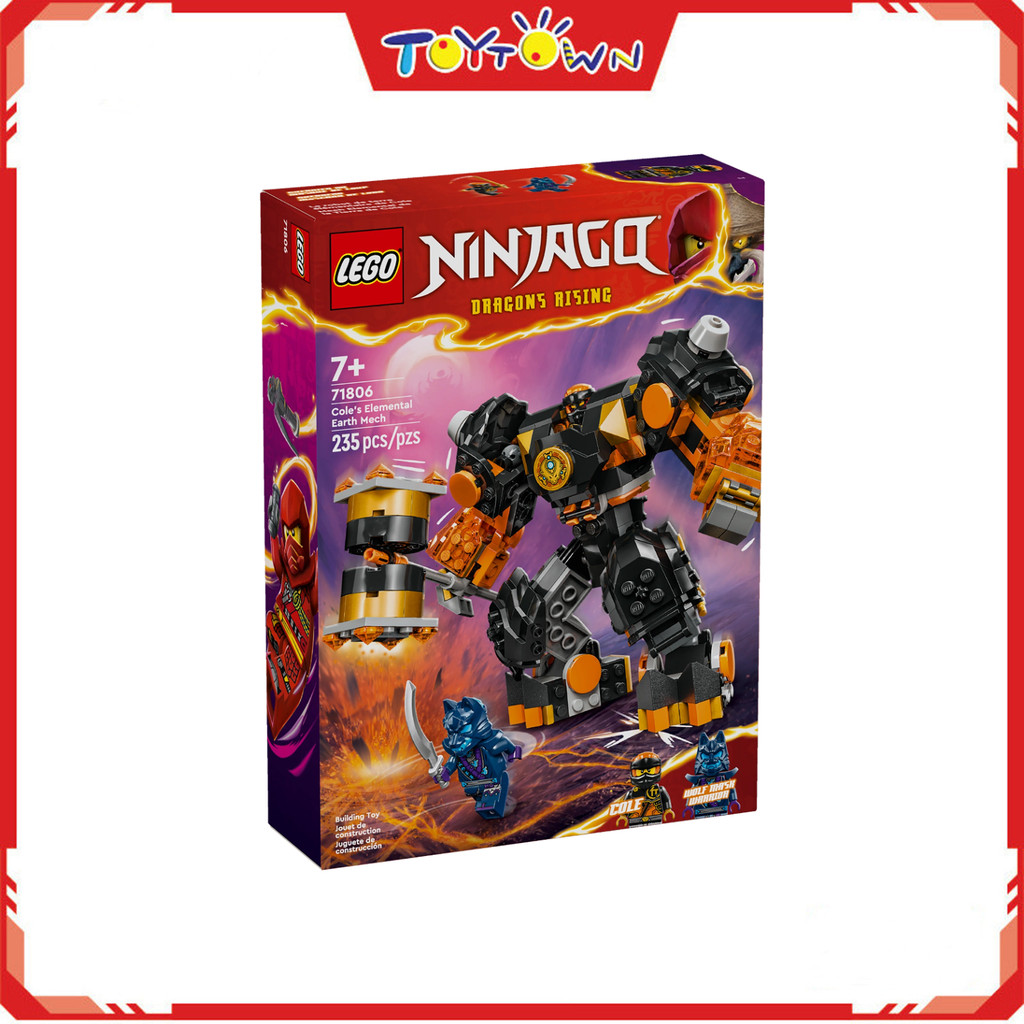 Lego® Ninjago 71806 Dragons Rising: Cole's Elemental Earth Mech ...
