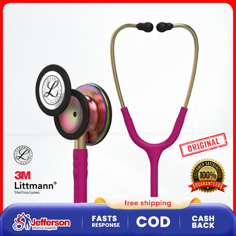 Littmann Classic III Raspberry Tube Rainbow Finish 5806 (AUTHENTIC ...