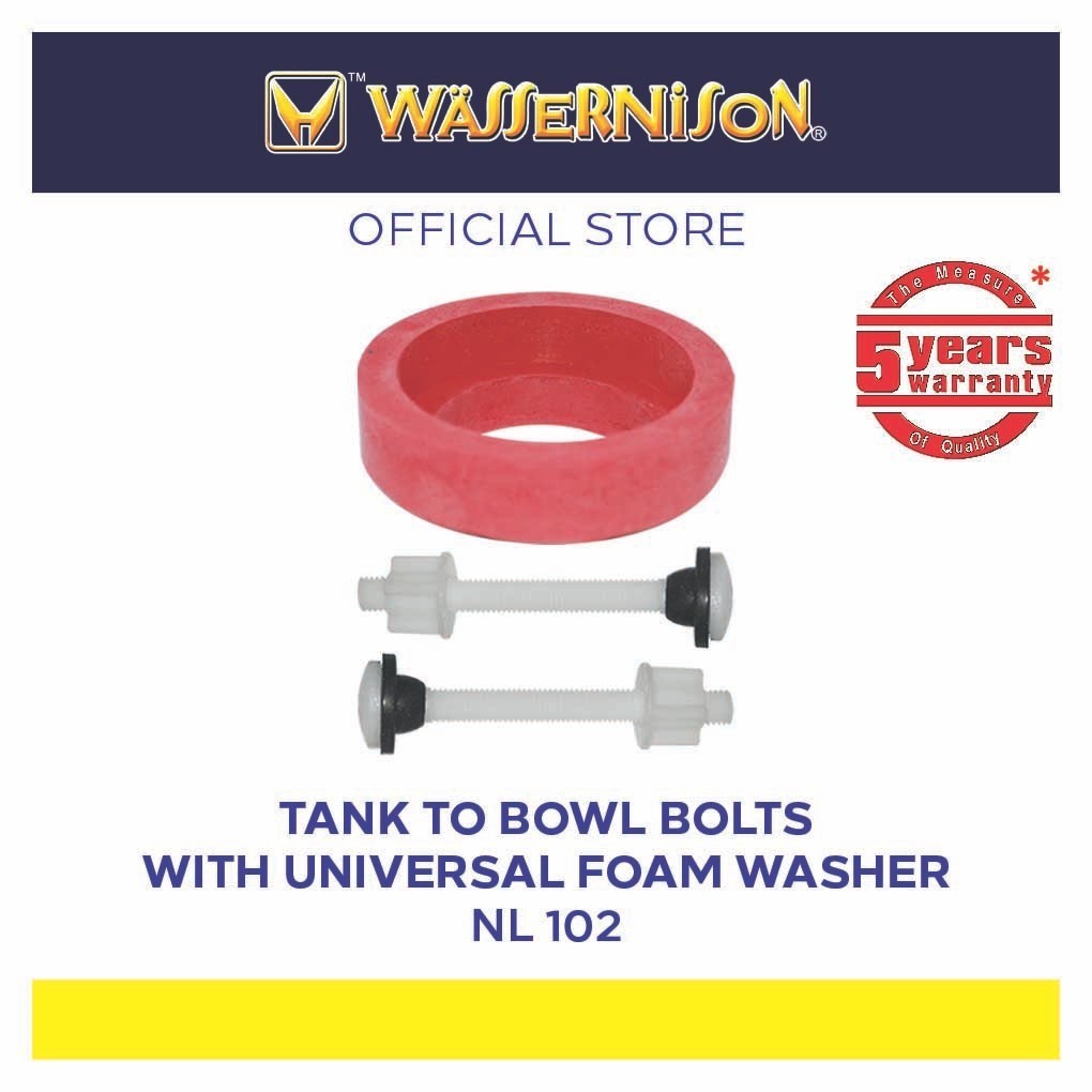 Wassernison Tank To Bowl Bolts with Universal Foam Washer | Shopee ...
