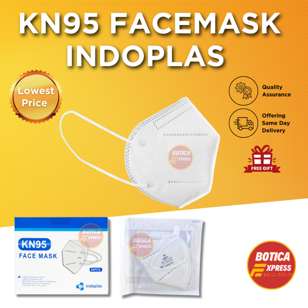 Face Mask KN95, INDOPLAS (50 Pieces) | Shopee Philippines