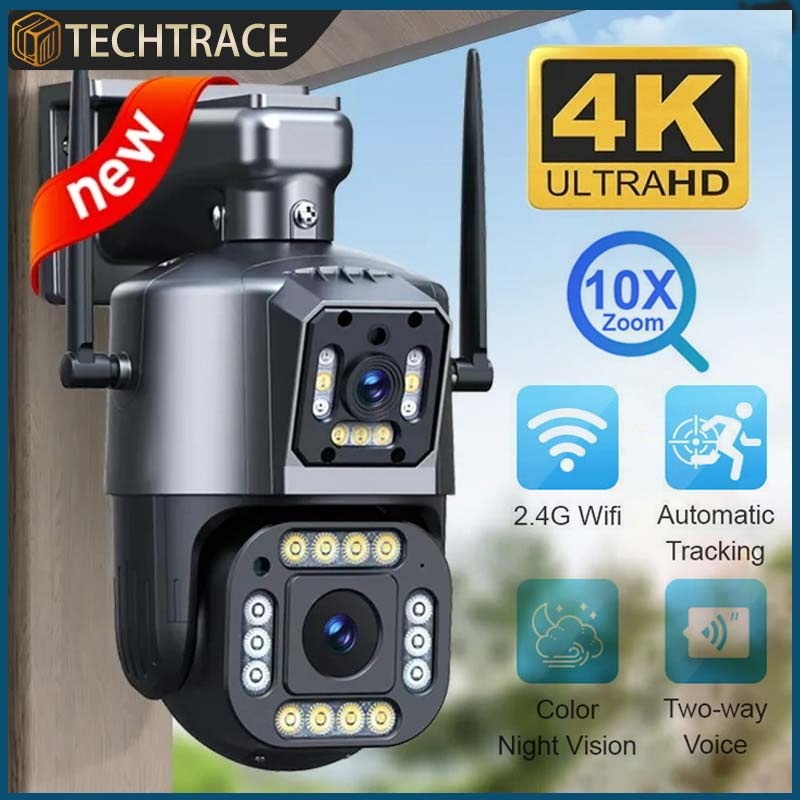 V380 PRO CCTV Camera with Dual Lens 2K 1080P Ultra HD 360°Degree ...