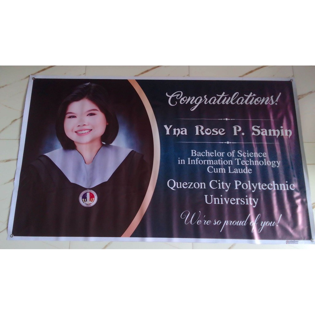 GRADUATION TARPAULIN THEME 5X3FT | Shopee Philippines