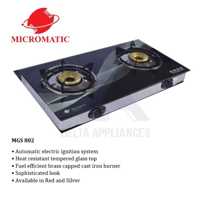 Micromatic Gas Stove Double Burner Tempered Glass Original w/ 1 Year ...
