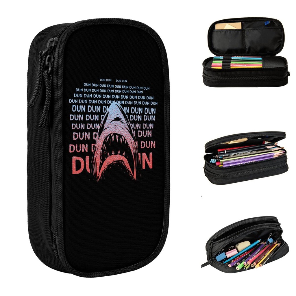 Jaws Theme Swimming Pencil Case Shark Pencil Box Pen for Student Large ...