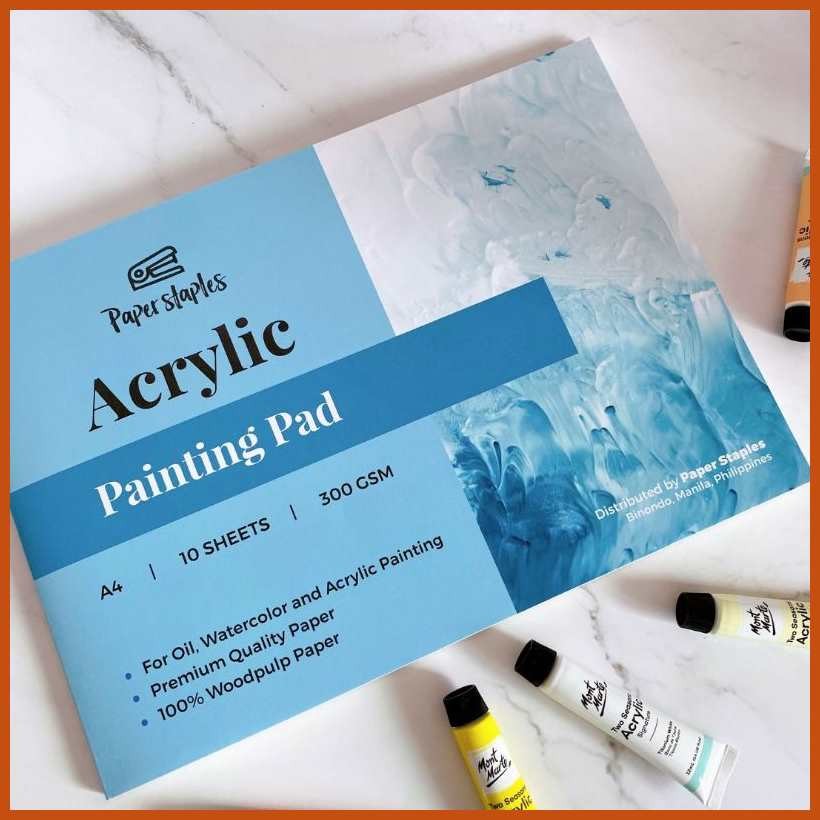 Acrylic"w)Painting,h;Pad;bf&300gsm(A4;zf`Size) | Shopee Philippines
