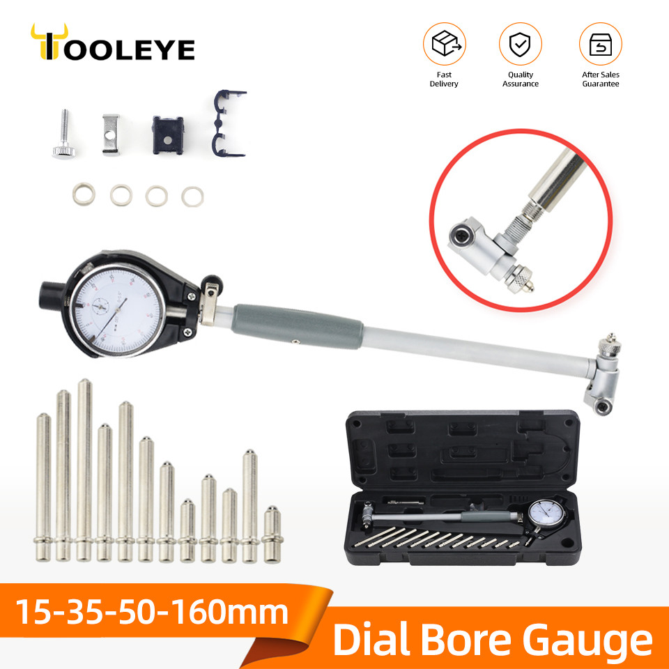 15-35-50-160mm Bore Dial Bore Gauge Dial Indicator Inner Diameter Gauge ...