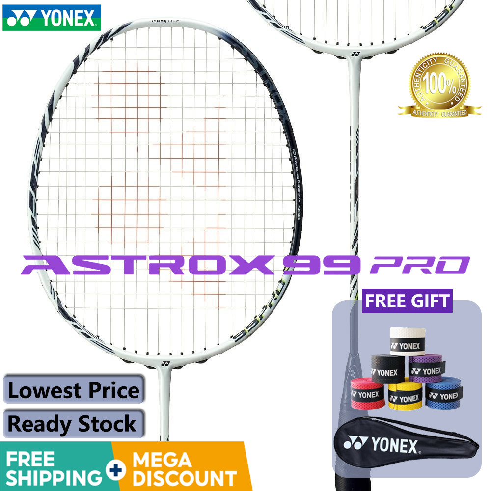 YONEX ASTROX 99PRO Original Full Carbon Fiber Single Badminton Racket with Free Grip and Bag (26 ...
