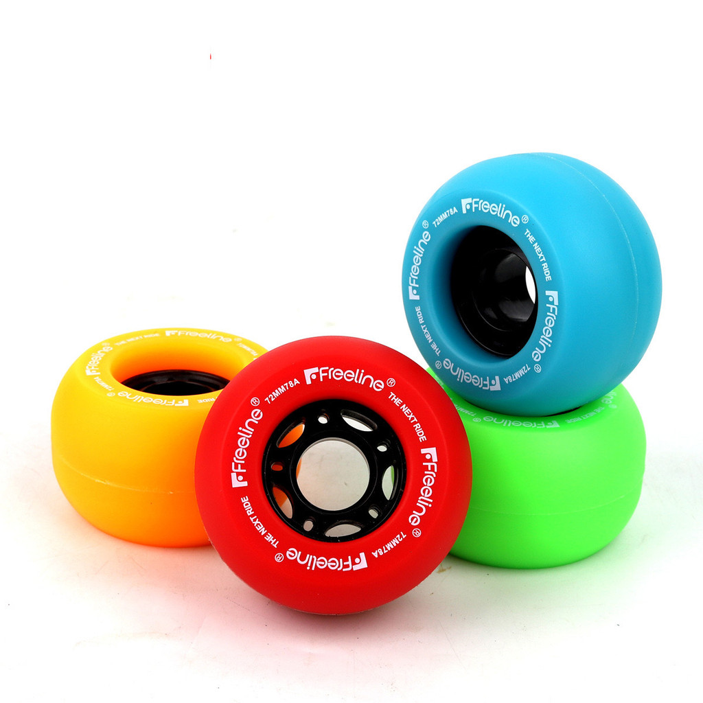 High Rebound Fancy Action Flat Wheels 78A Skateboard Wheels Drift Board ...