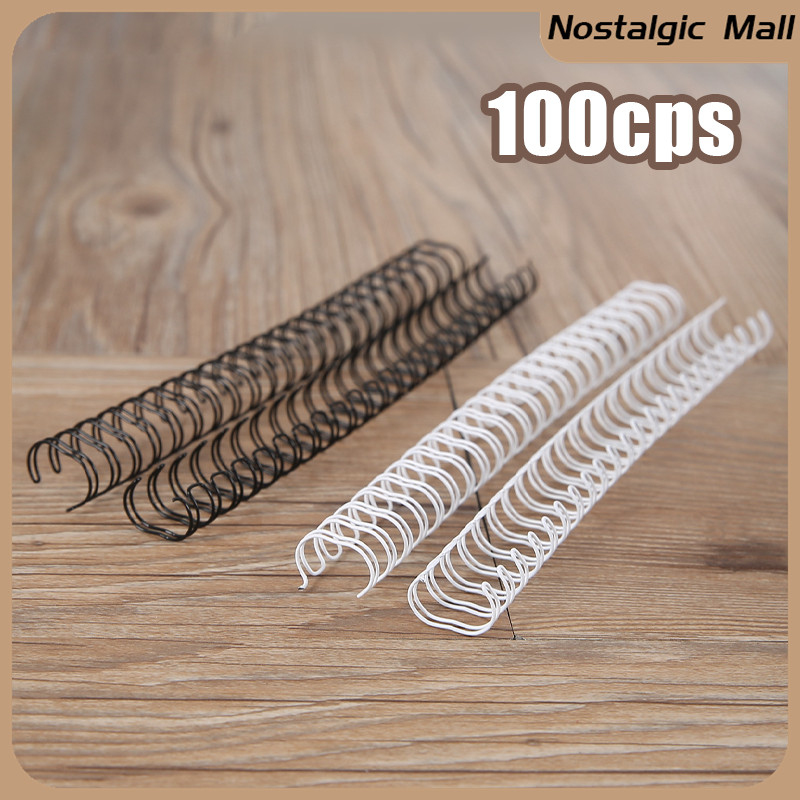 100pcs Double Loop Metal Wire A4 Size Double Loop Binder Wire 3:1 Pitch ...