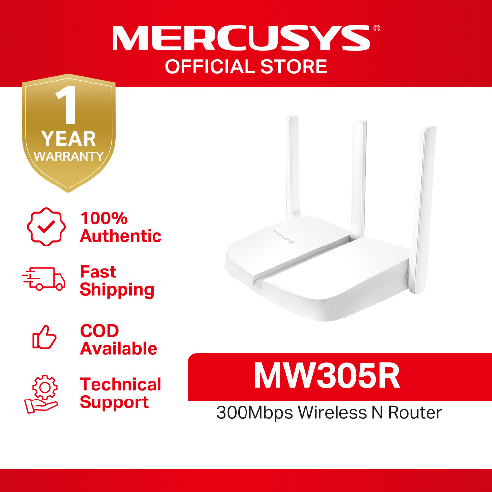 Mercusys MW305R 300Mbps Wireless N Router MediaTek Chipset 3 x 5dBi ...