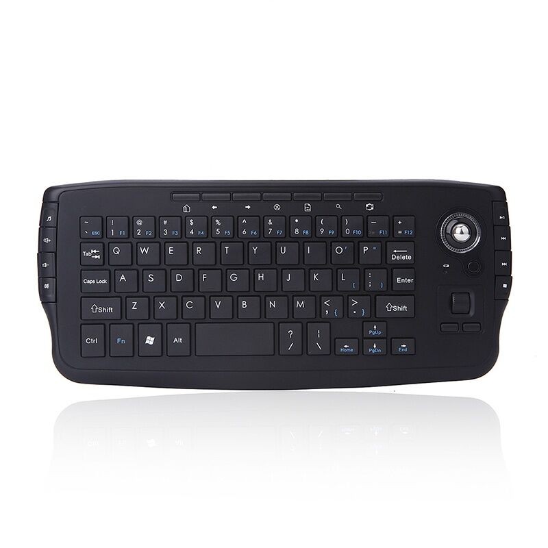 Jomaa 2.4G Wireless Trackball Keyboard with Trackball and Scroll Wheel ...