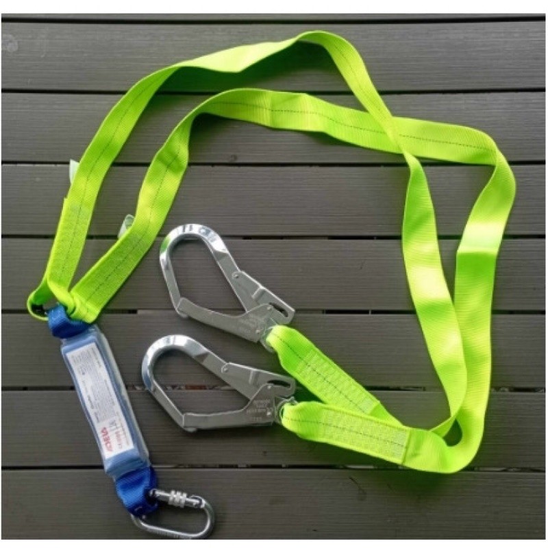 DOUBLE WEBBING LANYARD WITH SHOCK ABSORBER BIG HOOK | Shopee Philippines