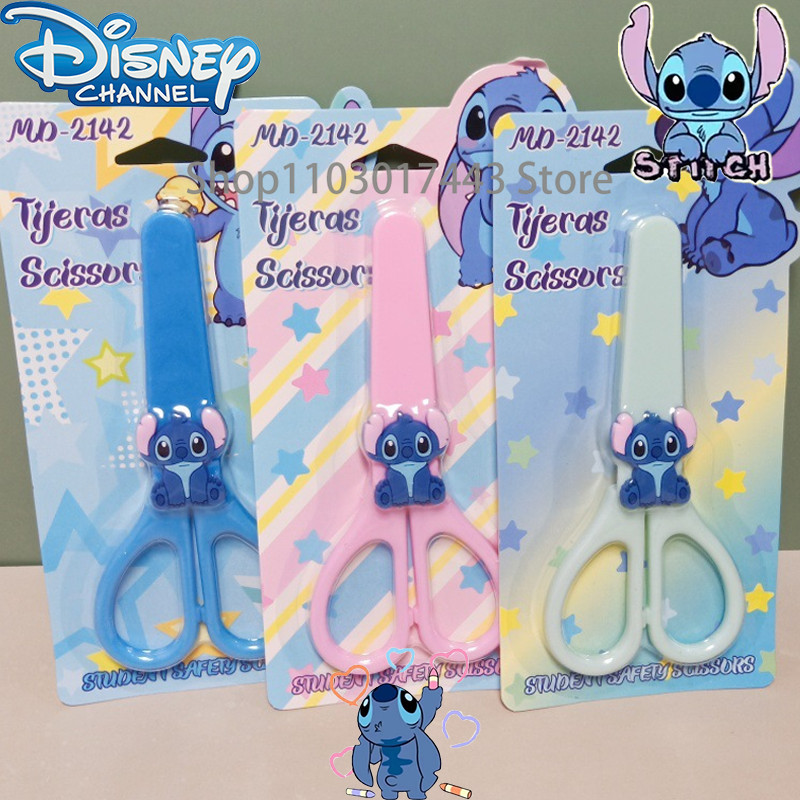 A 3 Colors Disney Stitch Scissors Student DIY Handmade Paper Cutting ...