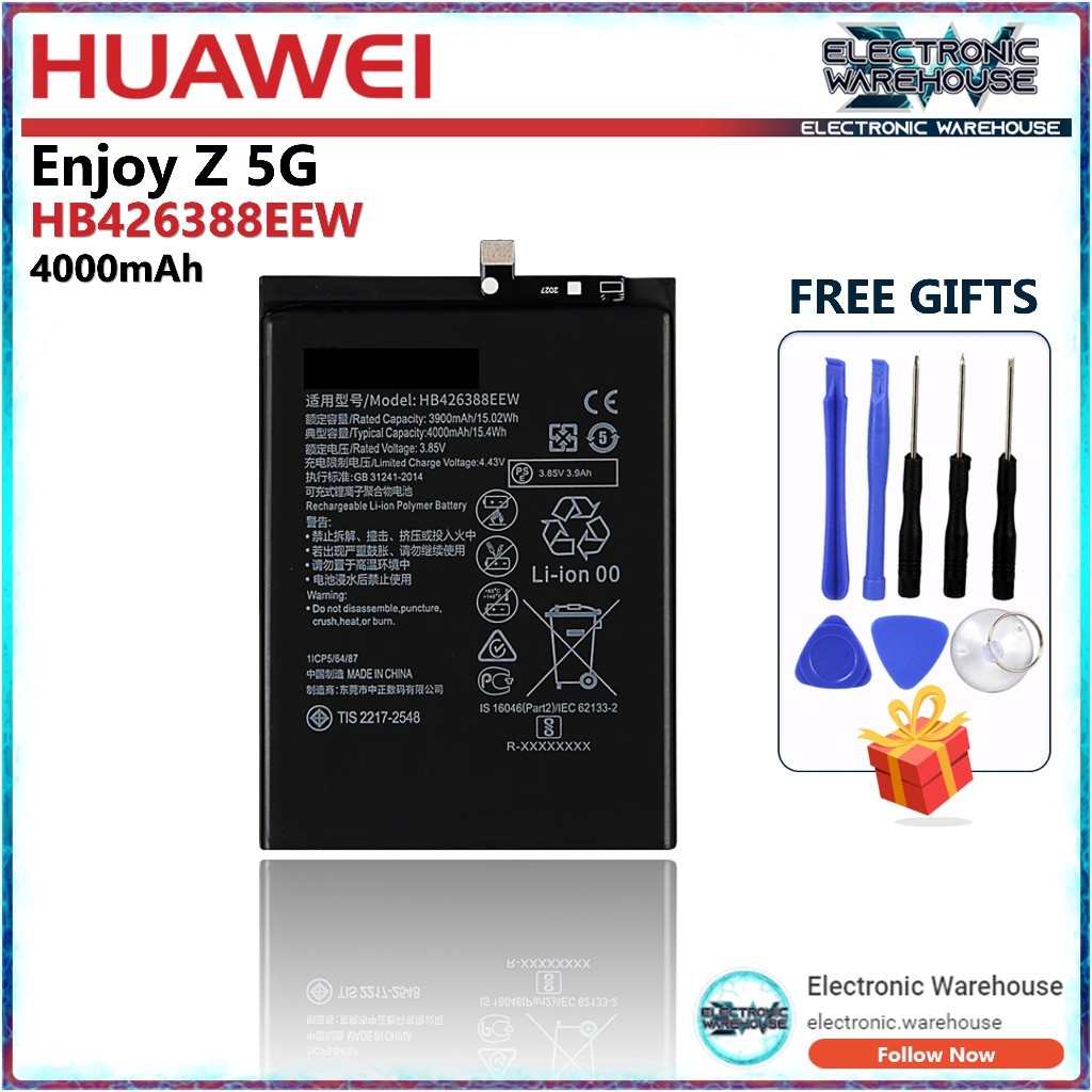 Battery for EW Enjoy Z 5G HB426388EEW | DVC-AN00 | Shopee Philippines