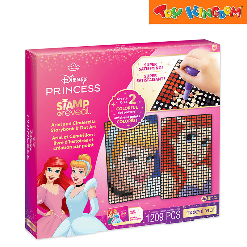 Make It Real Disney Princess Stamp To Reveal 1209pcs Ariel And ...
