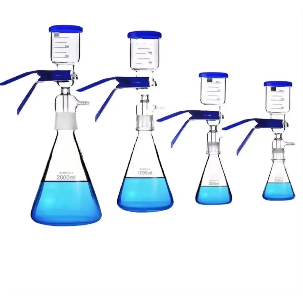 500mL Vacuum Filtration Apparatus with Rubber Tube Glass Sand Core ...