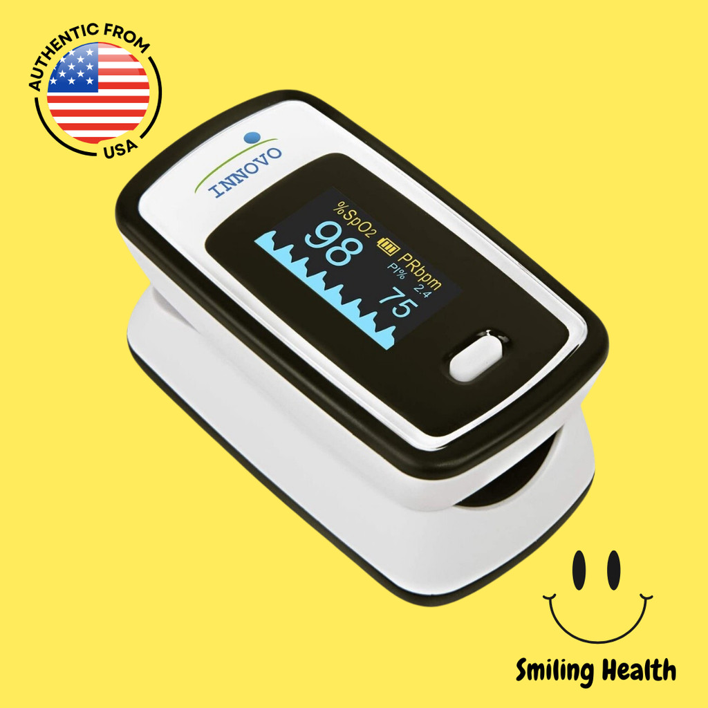Innovo Deluxe iP900AP Finger Pulse Oximeter with Plethysmograph and ...