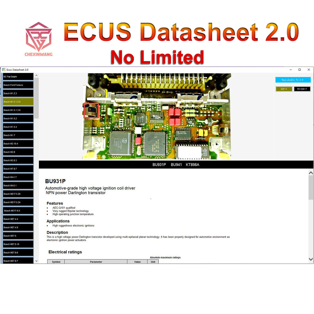 ♥Ecus Datasheet 2.0 ECU Repair Software PCB Schematics with Electronic ...