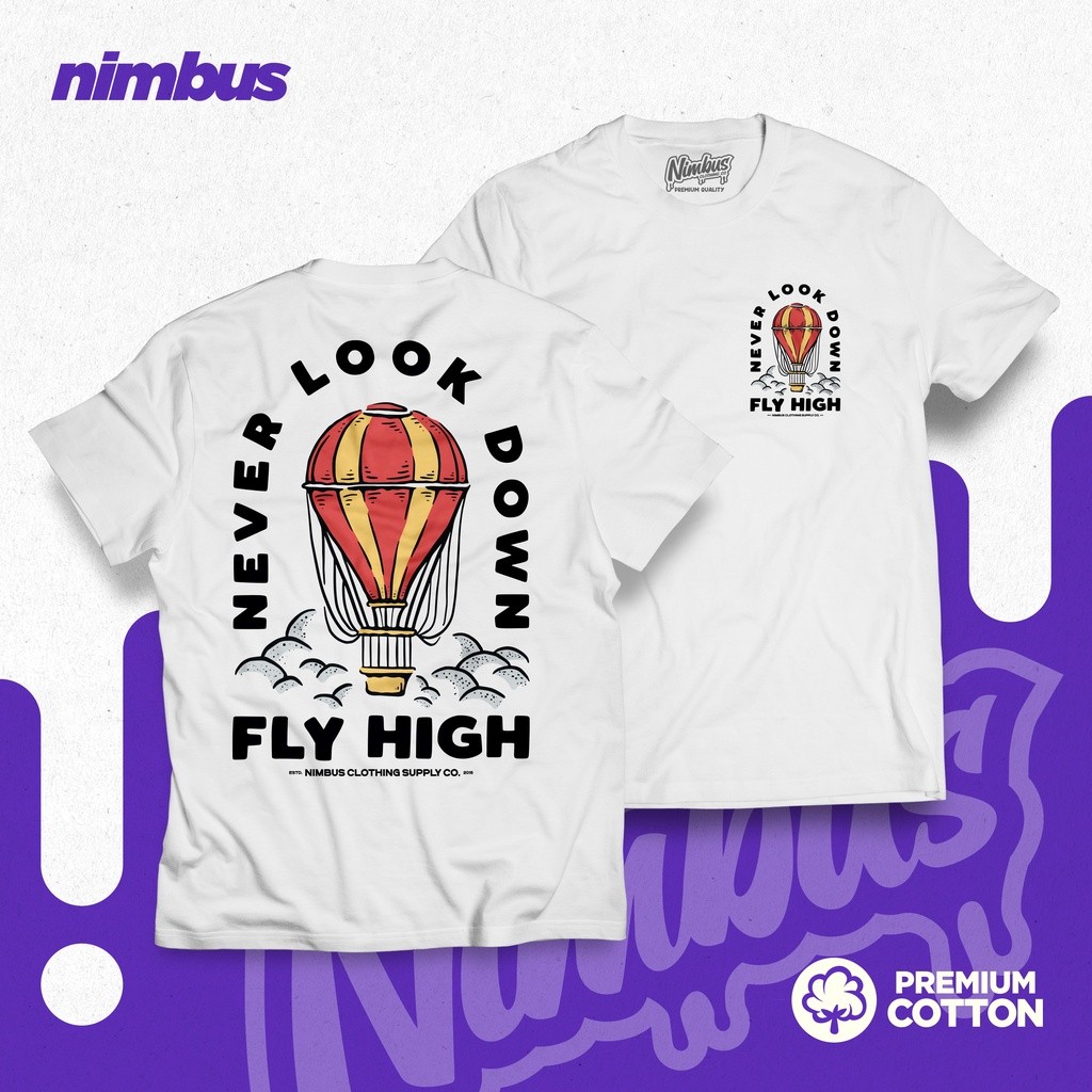 Outdoor | Fly High | Premium Cotton T-Shirt | Round Neck | Nimbus ...