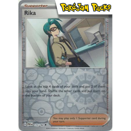 Rika - 172/182 - Uncommon Reverse Holo - Paradox Rift - Pokémon TCG ...