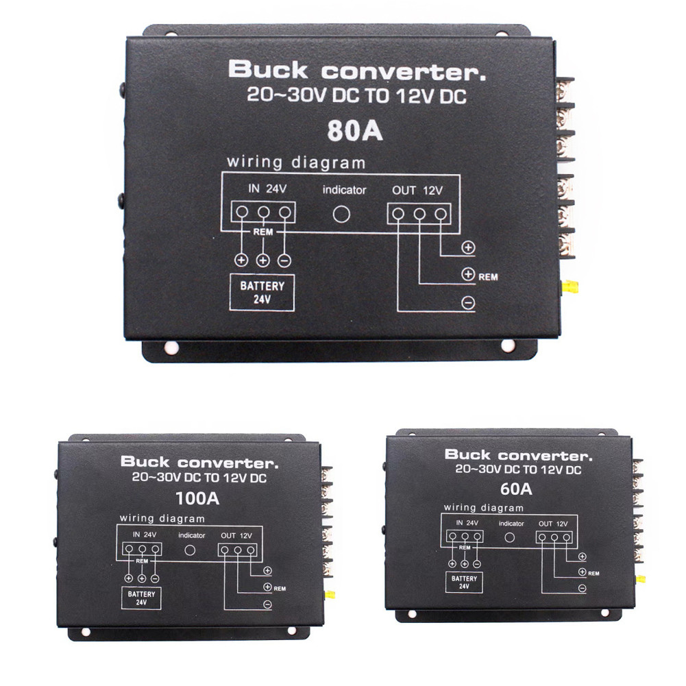 ~24V Step Down To 12V DC Voltage Reducer Converter Electric Power ...